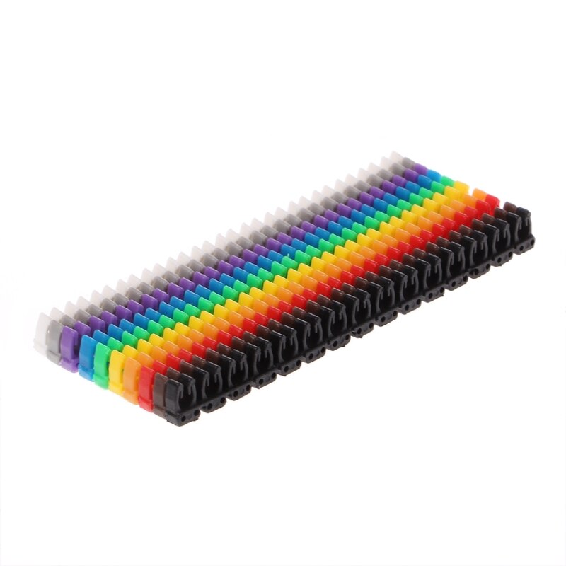 150 Pcs/Set Cable Markers Colourful C-Type Marker ... – Grandado