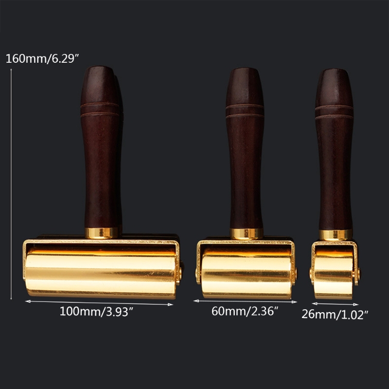 Leather Press Edge Roller Wooden Handle Leathercra... – Grandado