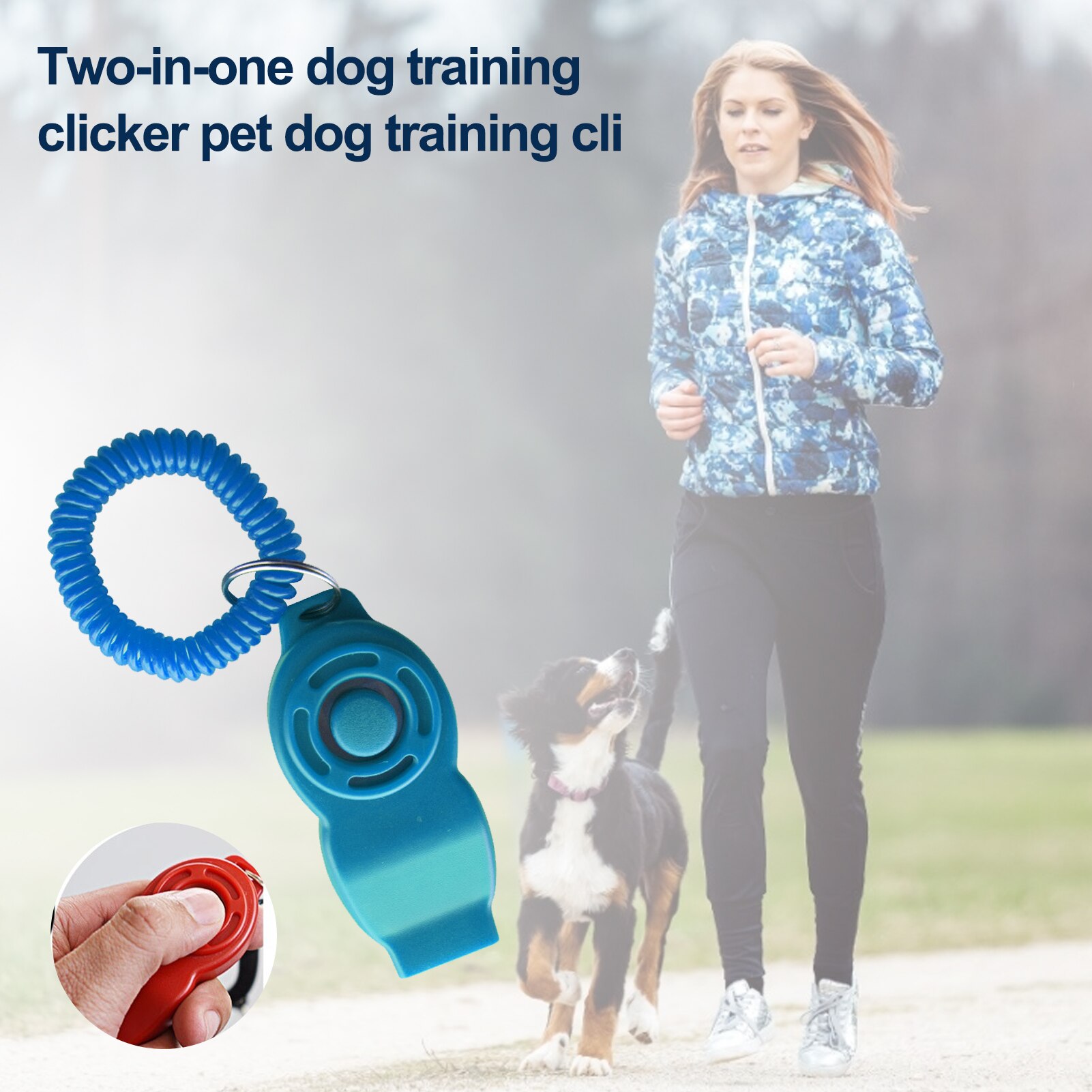 2PC 2 In 1 Dog Plastic Training Clicker And Whistl... – Vicedeal