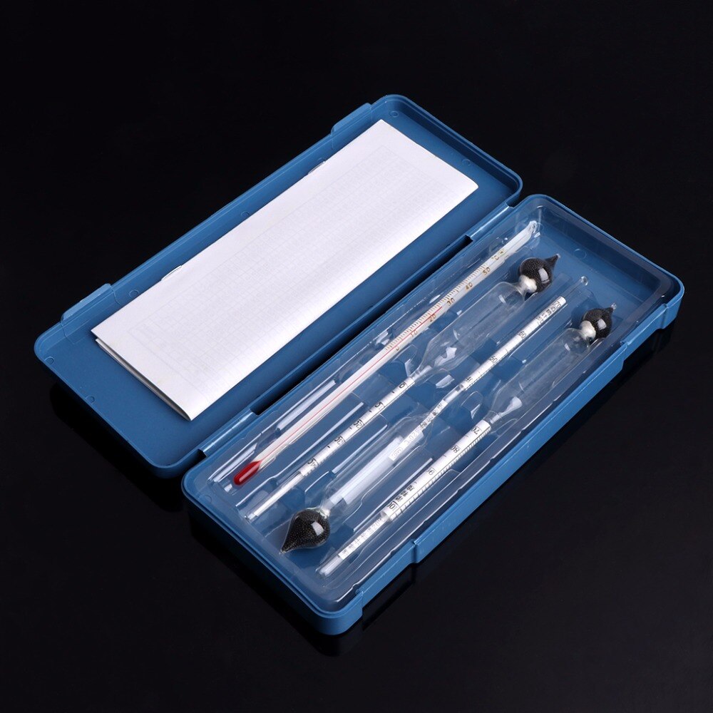 3Pcs Alcoholist 0-100% Hydrometer Alcoholmeter Tes... – Grandado