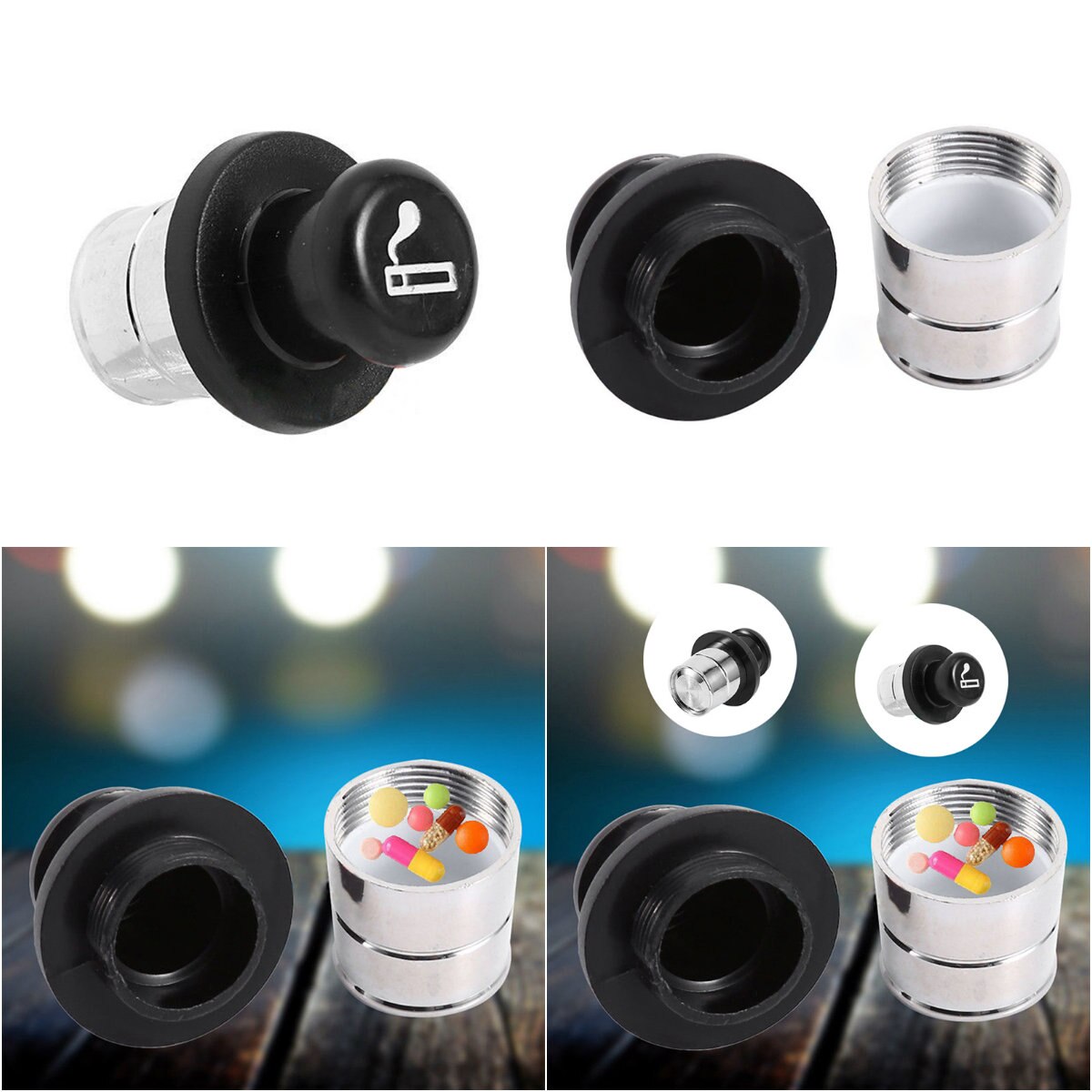 Car Lighter Shaped Metal Safe Secret Stash Diversi... – Grandado