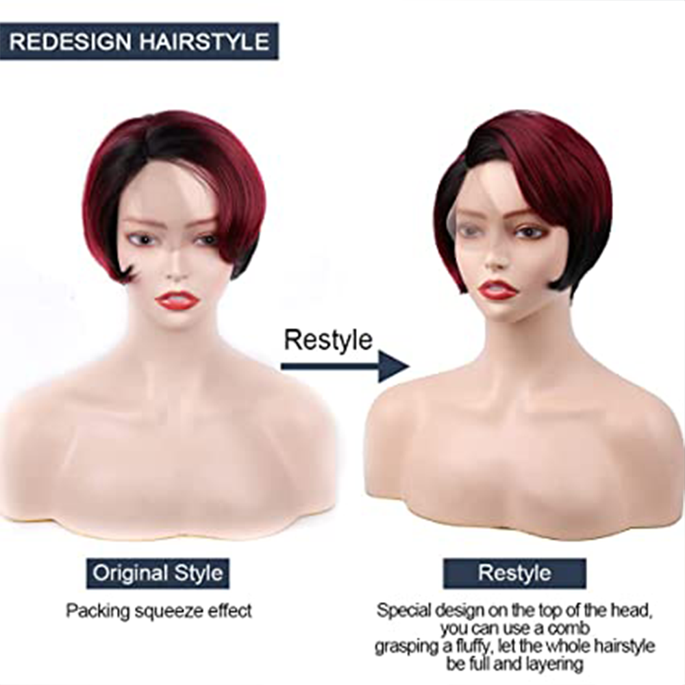 Drag Queen-Peluca de cabello sintético para mujer,... – Grandado