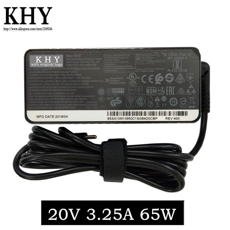 Original 65W USB-C Type C Adapter For Lenovo Think... – Vicedeal