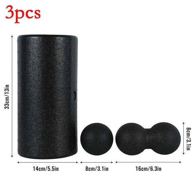 3/5pcs Yoga Massage Roller And Pilates Fitness Bal... – Grandado