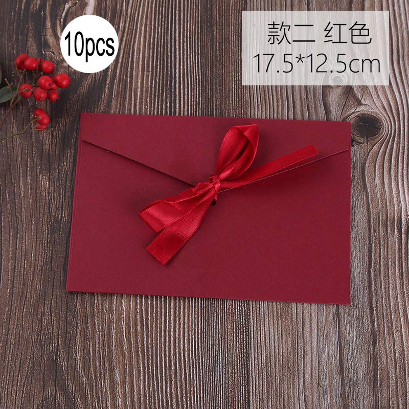 LZN 10pcs/set Black Red Blue Craft Paper Envelopes... – Grandado