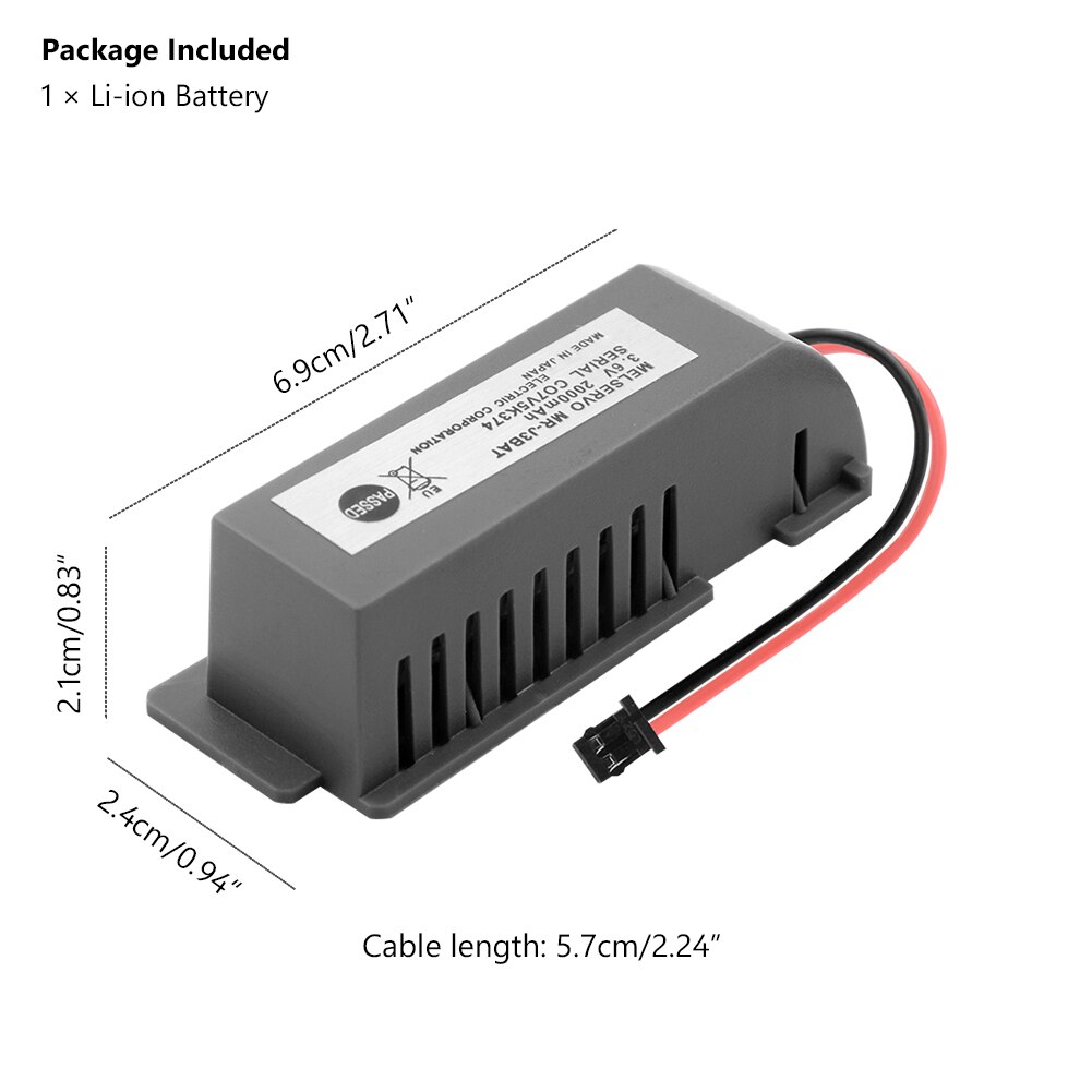 2000mAh MR-J3BAT 3.6V PLC servo CNC backup battery... – Grandado