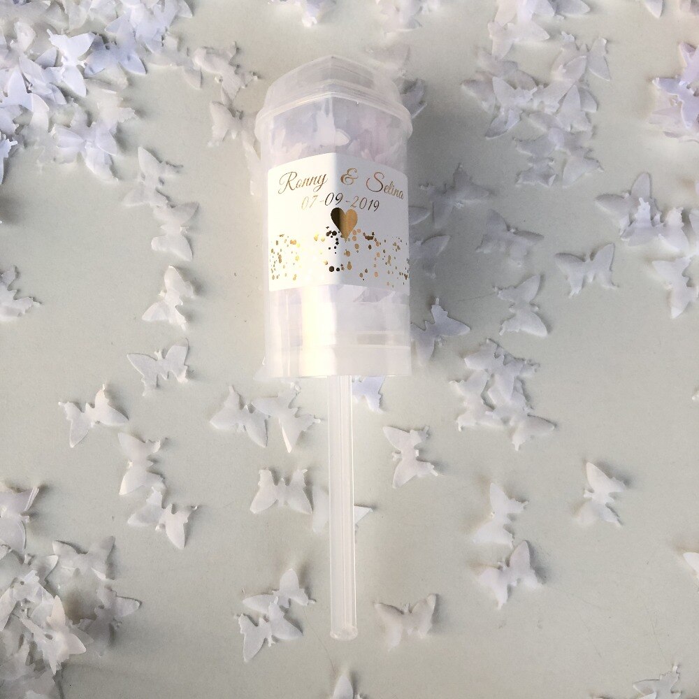 10pcs Heart Push Poppers White biodegradable butte... – Grandado