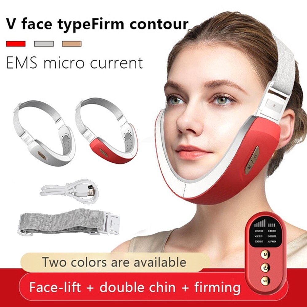 3 Kleuren Led Facial Neck Massager Led Photon Ther... – Vicedeal