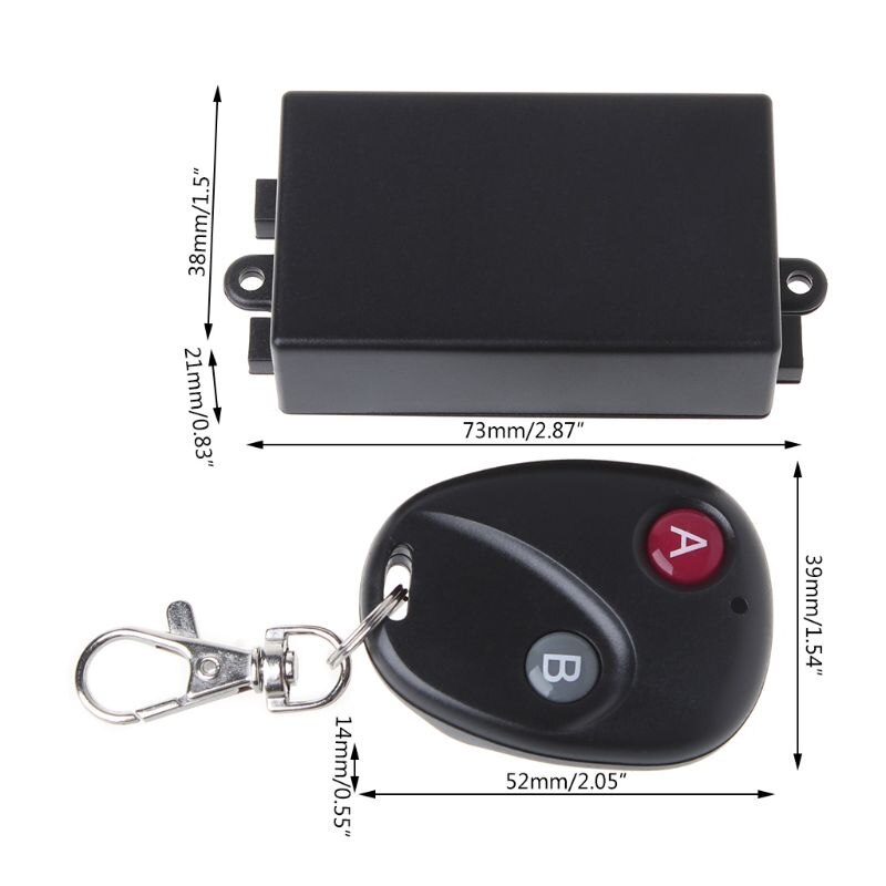 2 Buttons Wireless Remote Control AC220V Wide Volt... – Grandado