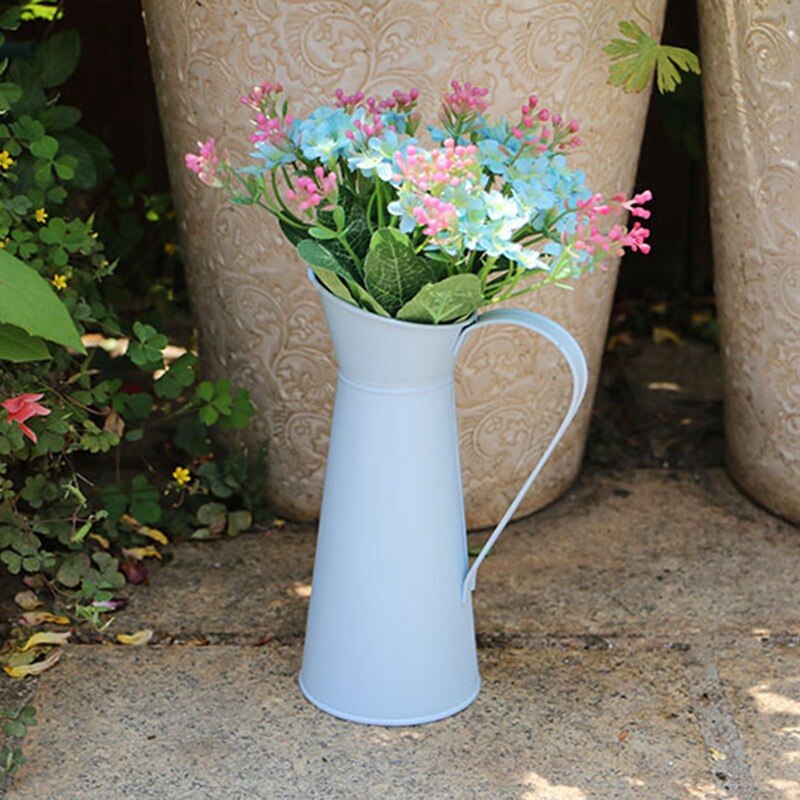 Mini Flower Tin Vase Jug Metal Vase Desktop Flower... – Vicedeal