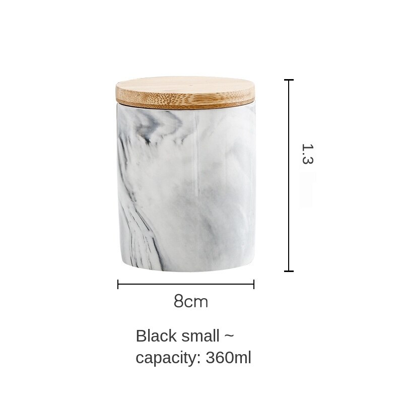 Nordic Ceramic Sealed Jar Multi-functional Bamboo ... – Grandado