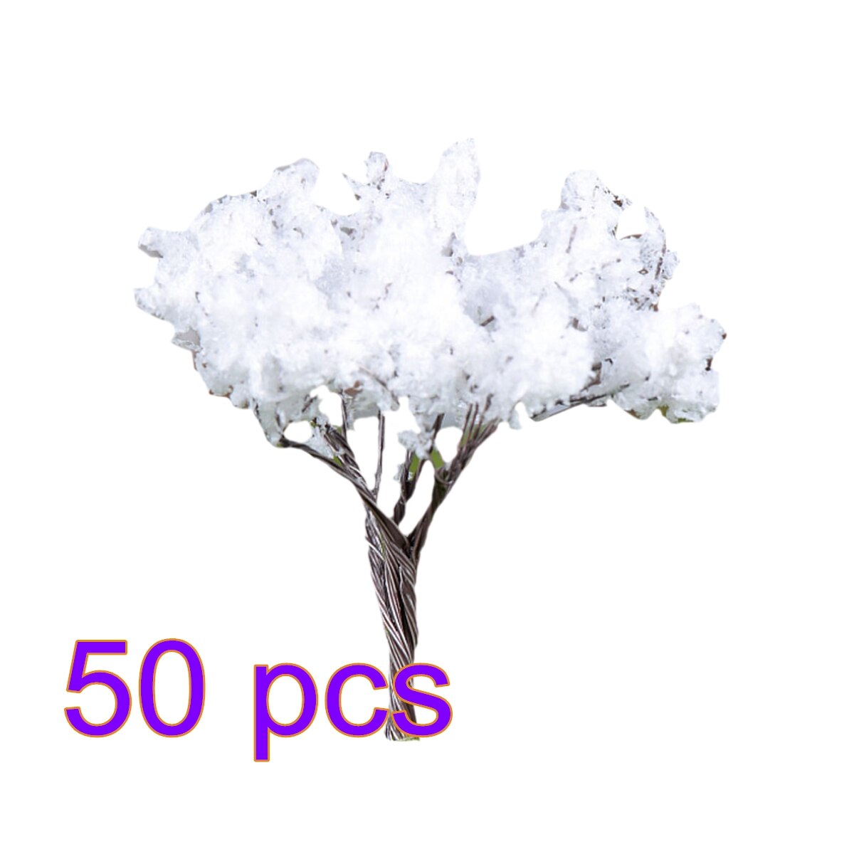 20/50/100 Pcs 6.7cm HO 1:85 Scale Snow Tree Model ... – Vicedeal