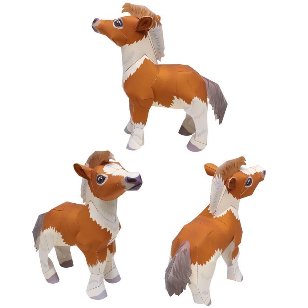 9Pieces Set Cat Dog Tiger Horse Dog Pet Paper Mode... – Grandado