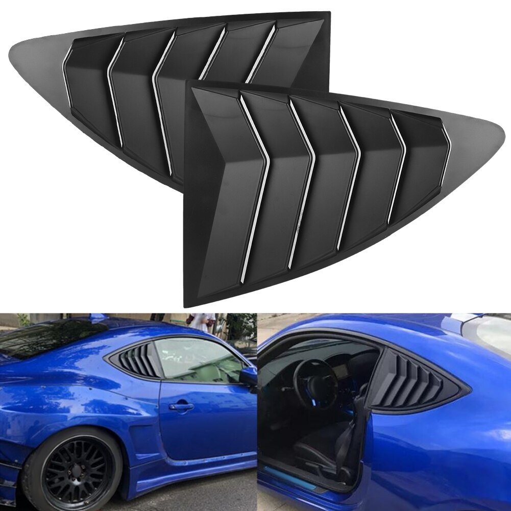 1 Pair Matte Black Car Window Louvers Side Scoop A... – Vicedeal