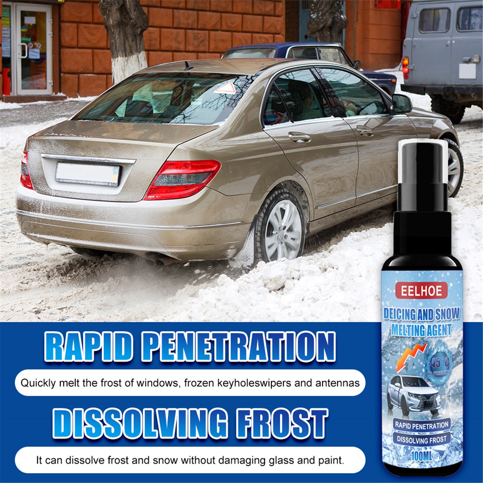 30/50Ml Auto Glas Ontdooier Deicer Antivries Auto ... – Vicedeal