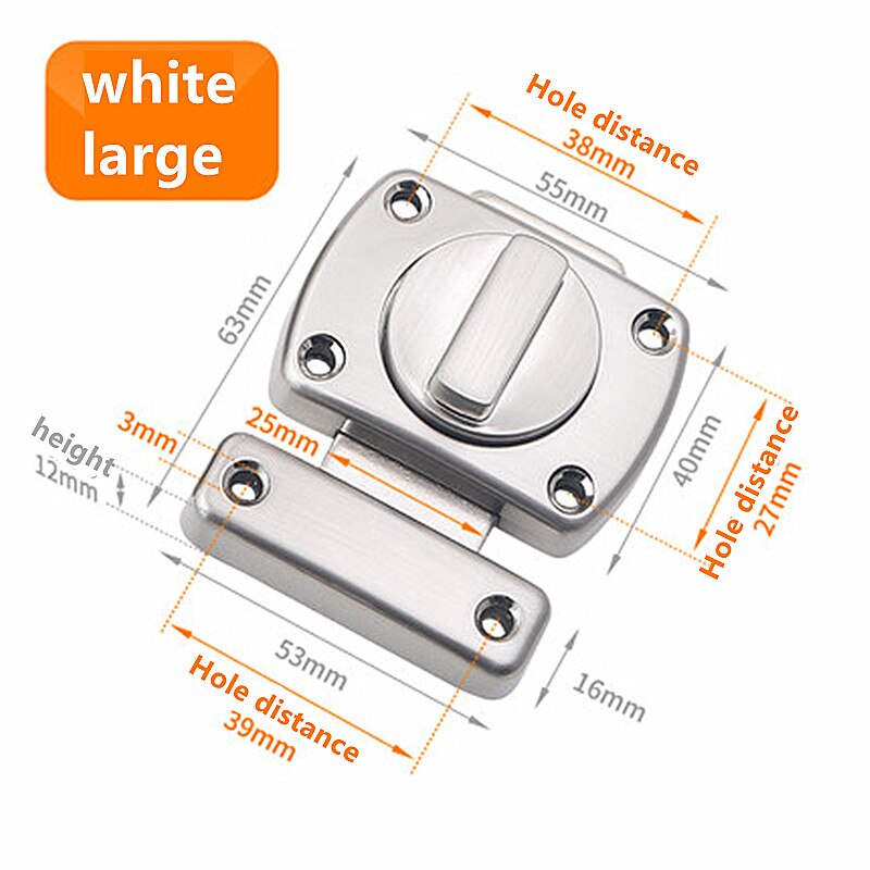 1PC toilet small latch door buckle door latch door... – Grandado