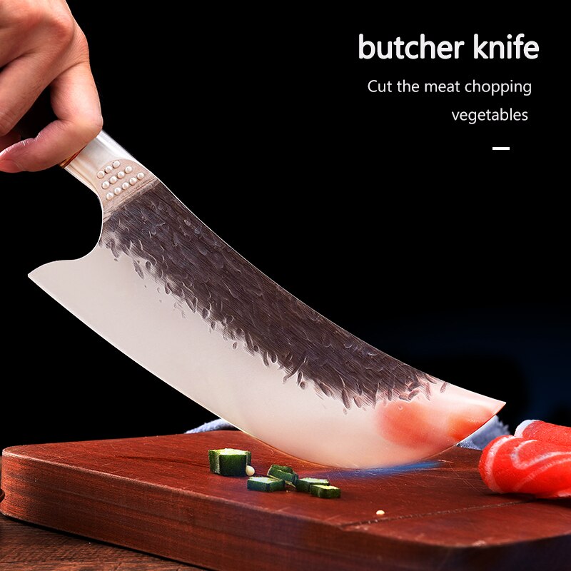 GZV Chef Knife Handmade Forged High-carbon Clad St... – Vicedeal