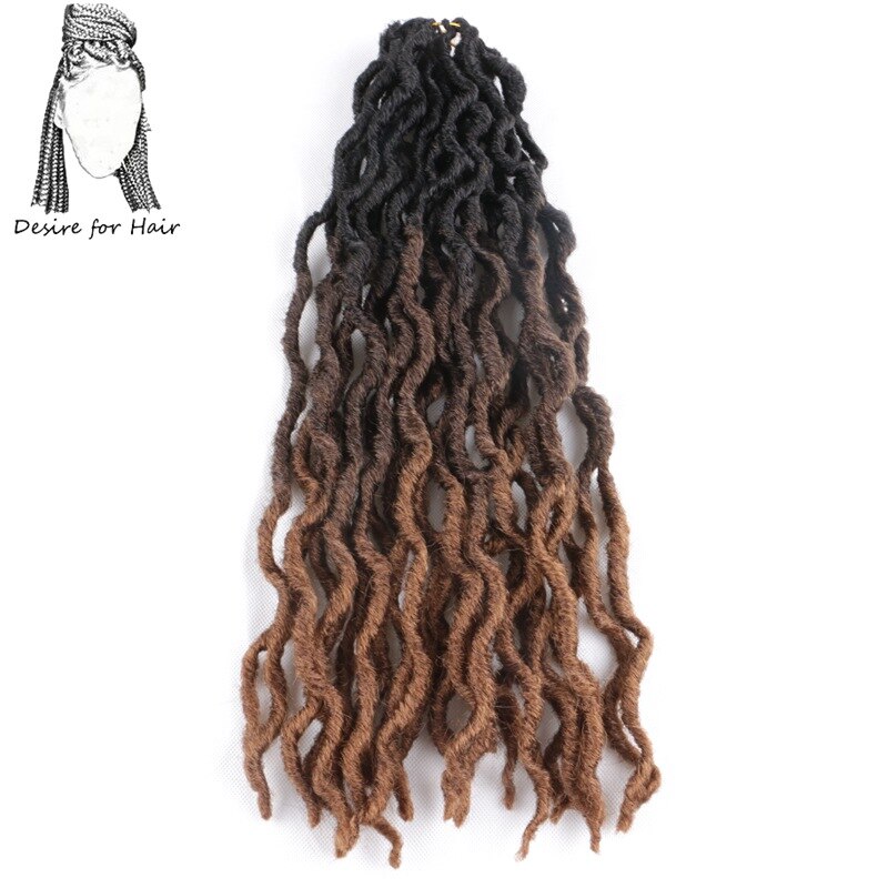 Desire for hair 20 inch wavy curly soft faux locs ... – Vicedeal