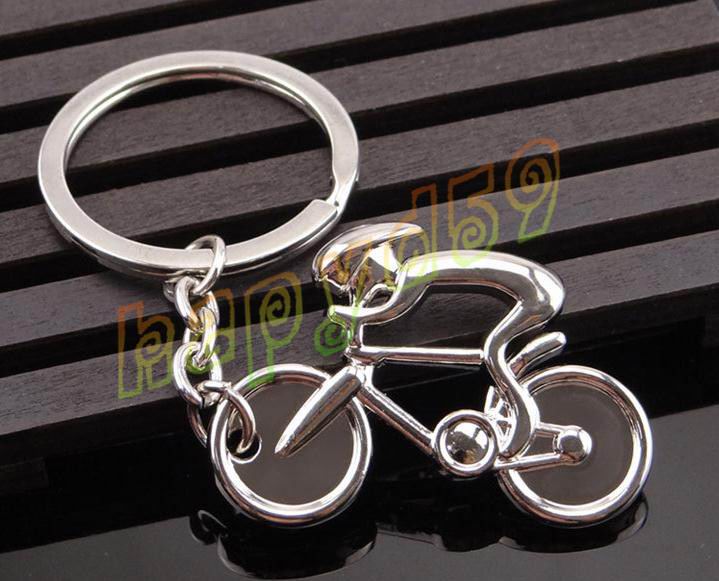 metal Sporty man Road bicycle figure keychain keyr... – Grandado