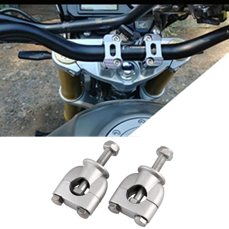 2 Pcs 22mm Motorbike Handle Bar Risers Clamp Motor... – Vicedeal