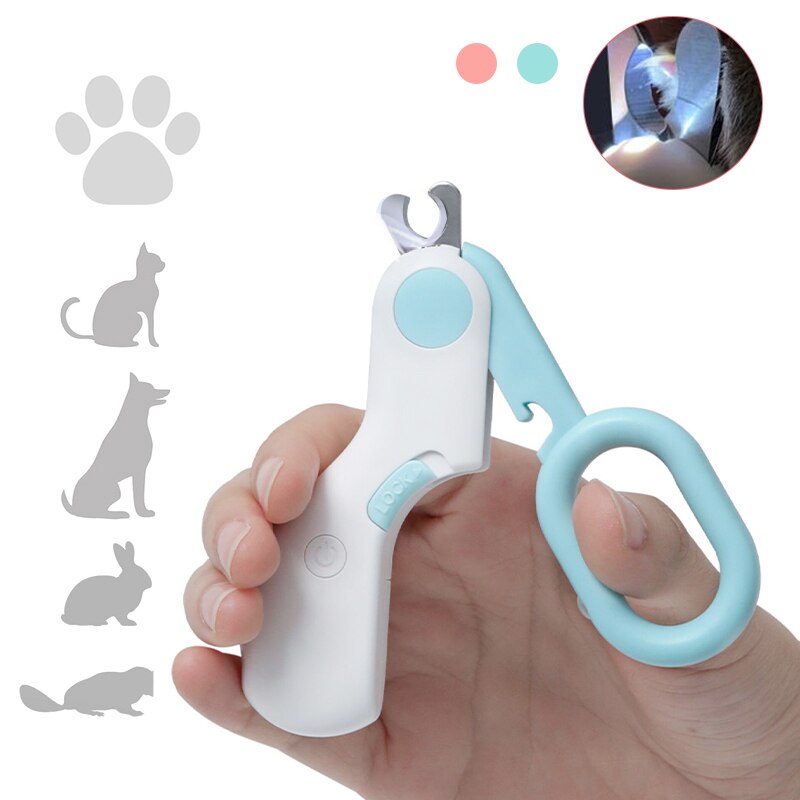 L40 Cat Nail Clipper Cat Cutter Scissors with Ligh... – Vicedeal