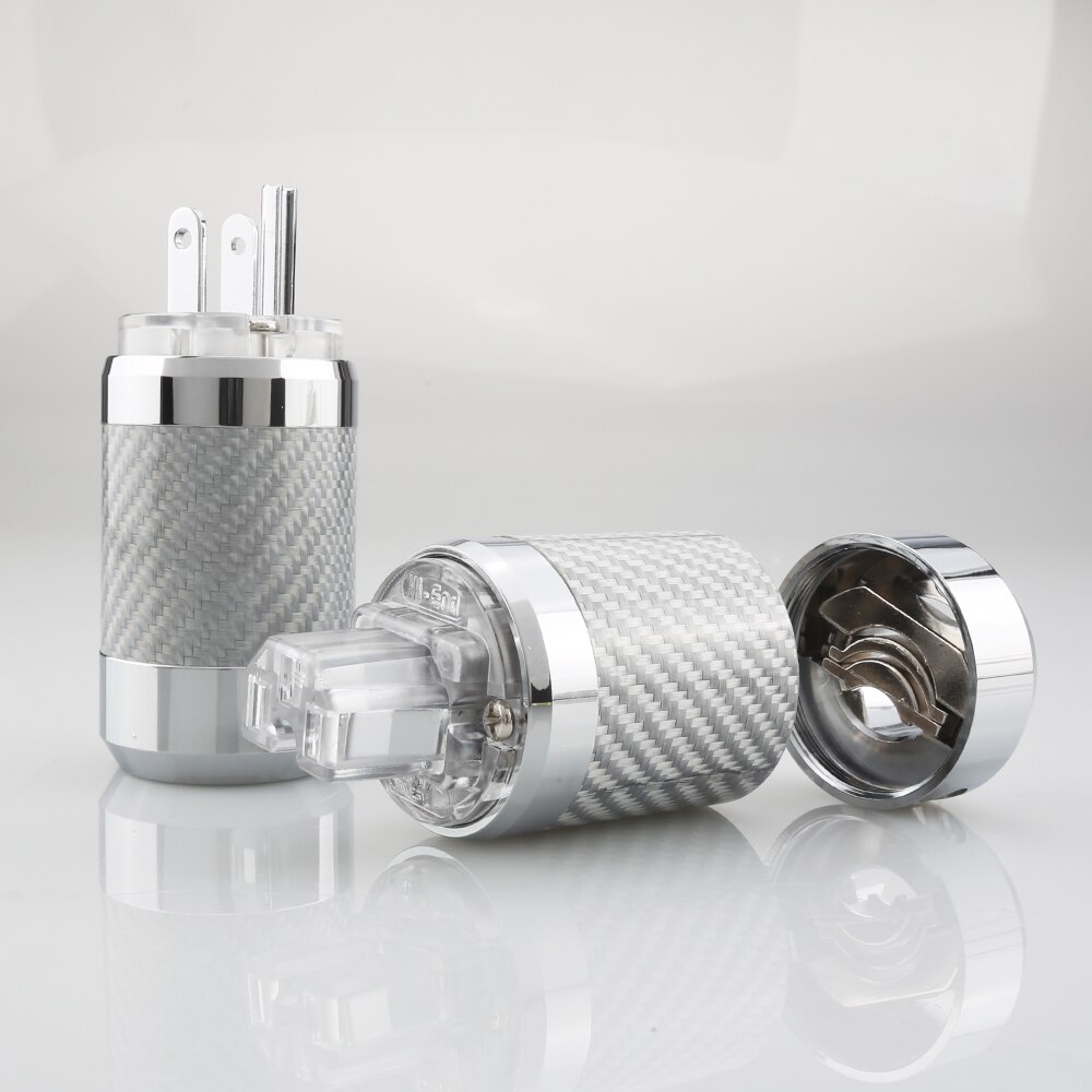 FP840 Carbon Fiber Rhodium Plated US Male Female P... – Grandado