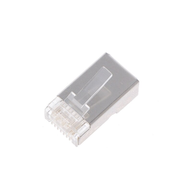 100Pcs Cat6 8-Pin RJ45 8P8C Shielded Stranded Crim... – Grandado