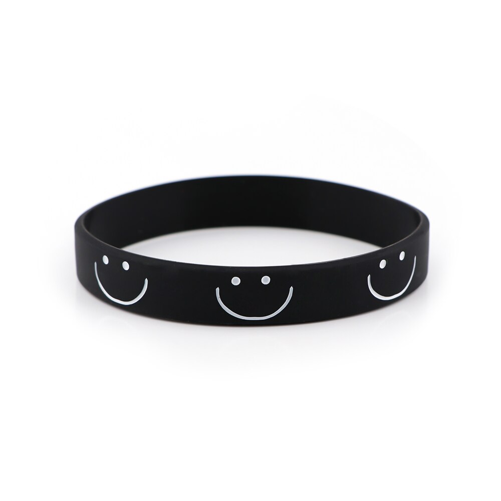 J3689 Simple Smiling Face Rubber Bracelets For Men... – Grandado