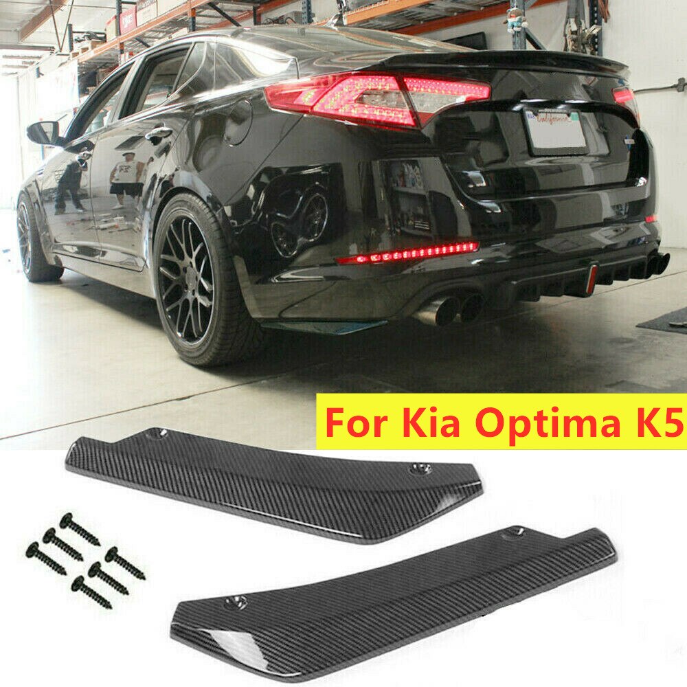 Universal Carbon Fiber Look Car Rear Bumper Lip Di... – Grandado