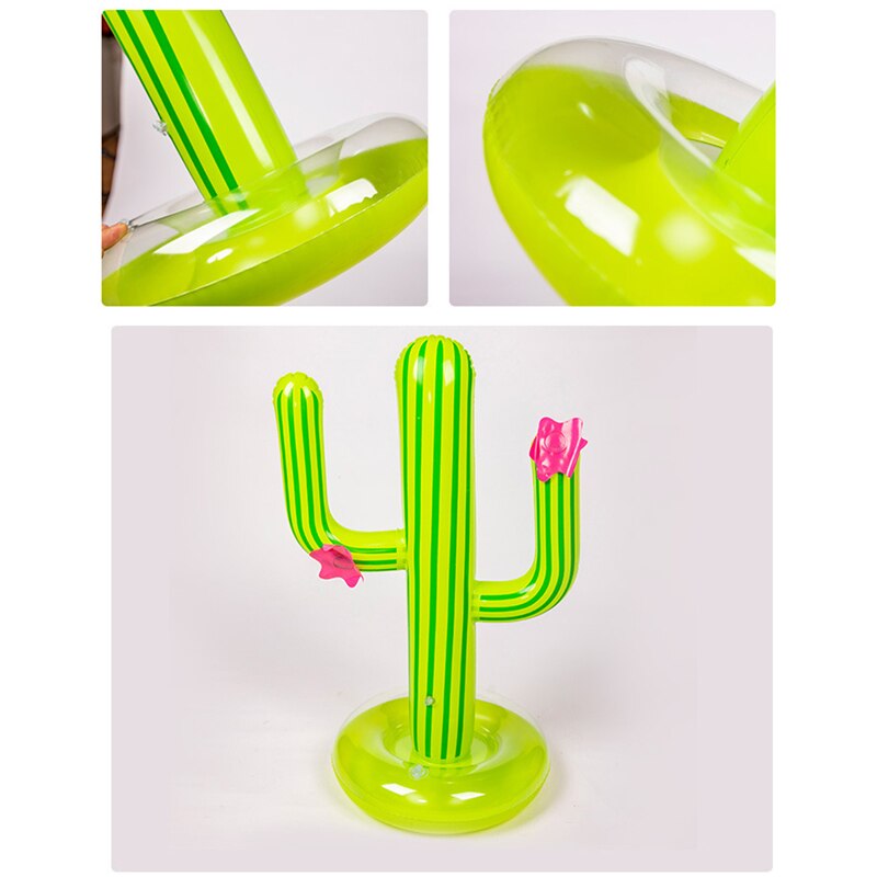 Cactus Swimming Pool Ring Toss Games Inflatable Po... – Grandado