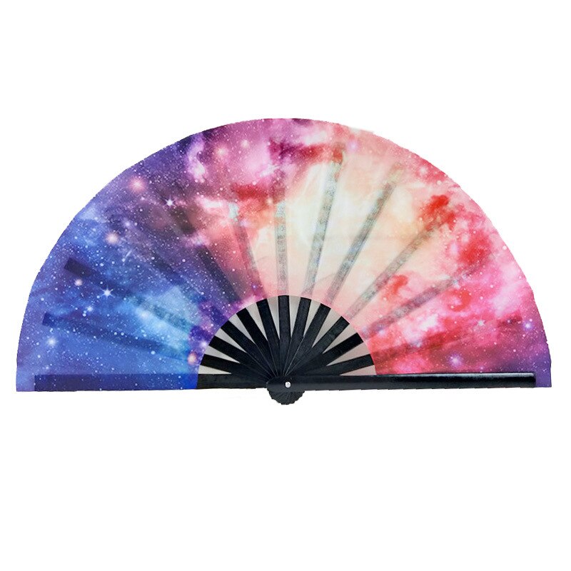 34 Cm Grote Folding Hand Fan Vouw 1 Pcs Dot Regenb... – Vicedeal