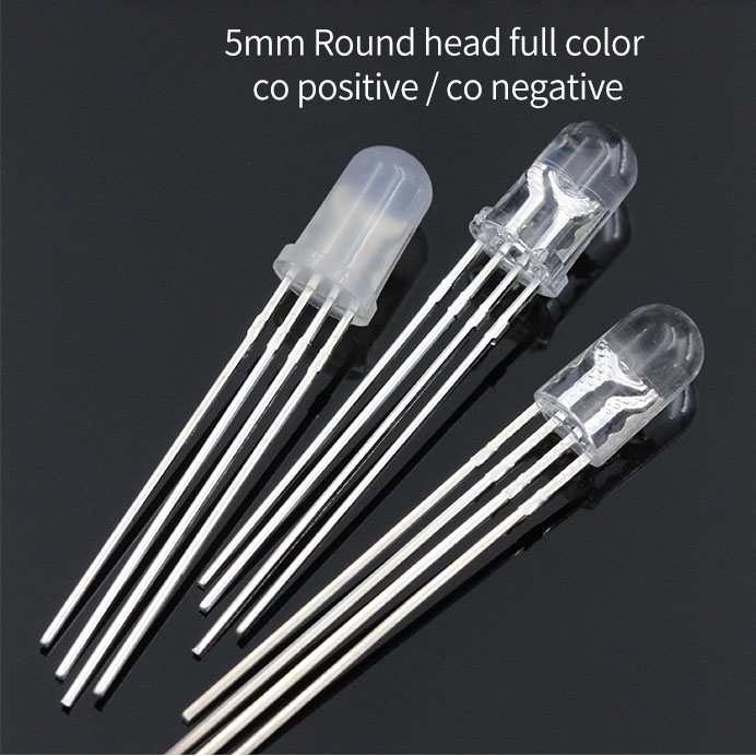 100 unids/lote 4pin 5mm RGB LED diodo emisor indic... – Grandado