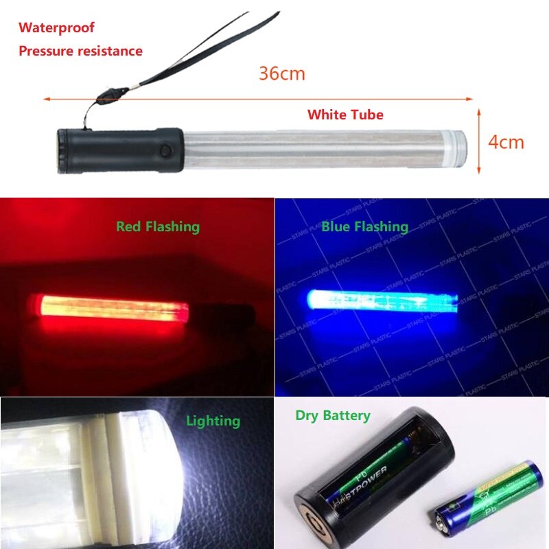 36cm led explosion flash red blue mutual flash roa... – Grandado