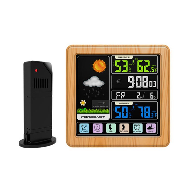 Indoor Outdoor Digital Weather Station Wireless LC... – Vicedeal