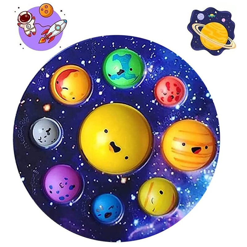 Solar System Simple Planet Dimple Poper Fidget Spa... – Grandado