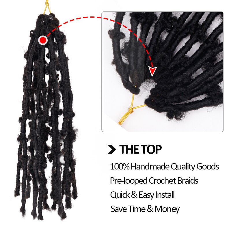 LISI GIRL Butterfly Lock Crochet 12 Inch Soft Faux... – Grandado