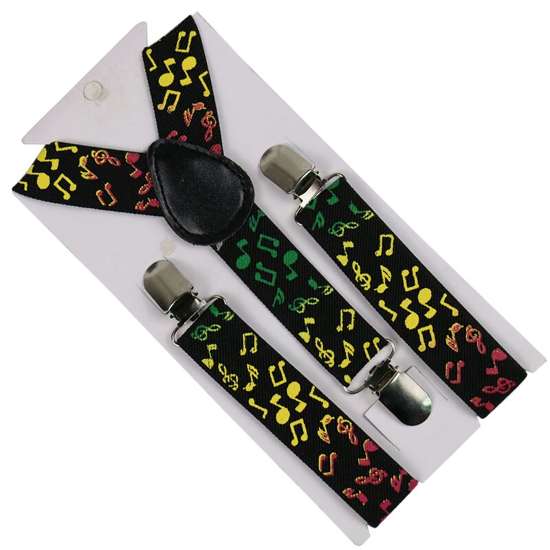 Winfox 2,5 cm Breit Schwarz Weiß Musical Note Hose... – Vicedeal