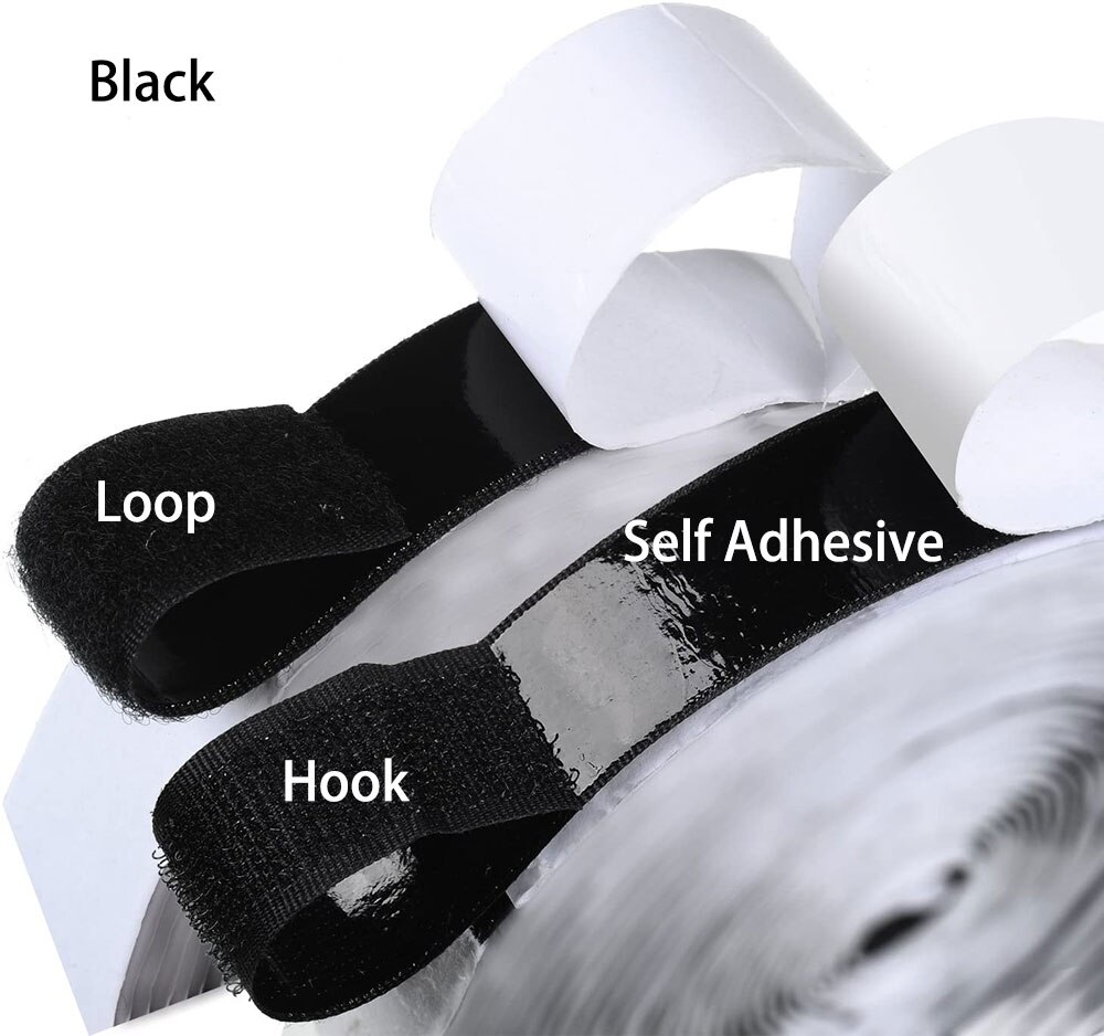 1M Strong Self Adhesive Hook and Loop Fastener Tap... – Vicedeal