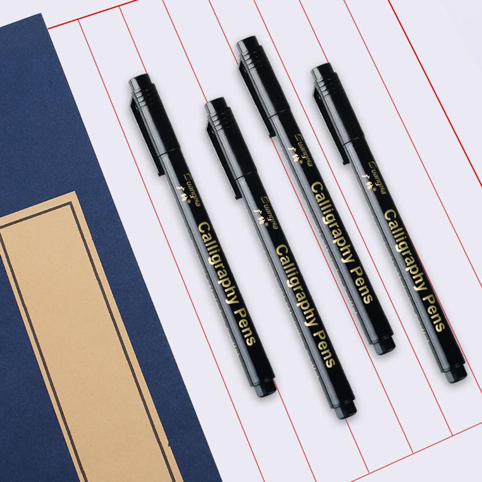 Calligraphy Pen Black Watercolor Painting Refillab... – Vicedeal