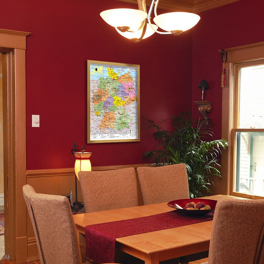 60*90 cm The Germany Political and Traffic Map In ... – Grandado