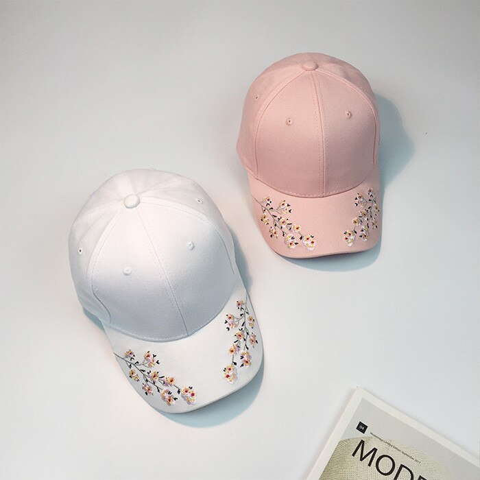 Women Embroidery Cotton Snapback Caps Hip Hop Base... – Vicedeal