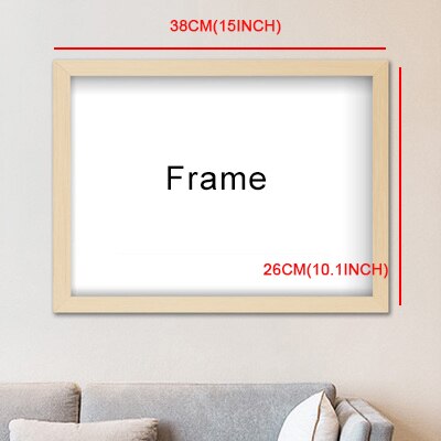 38×26CM Solid Wood Photo Frame Thickened 8K DIY Wa... – Grandado