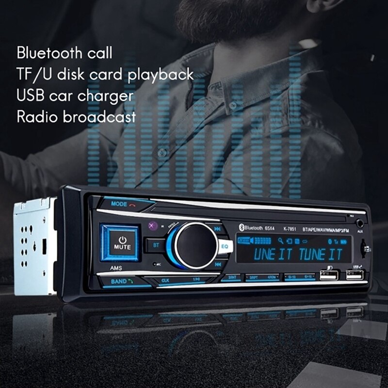 Car Radio 12V Bluetooth Car Stereo In-Dash 1 Din F... – Grandado