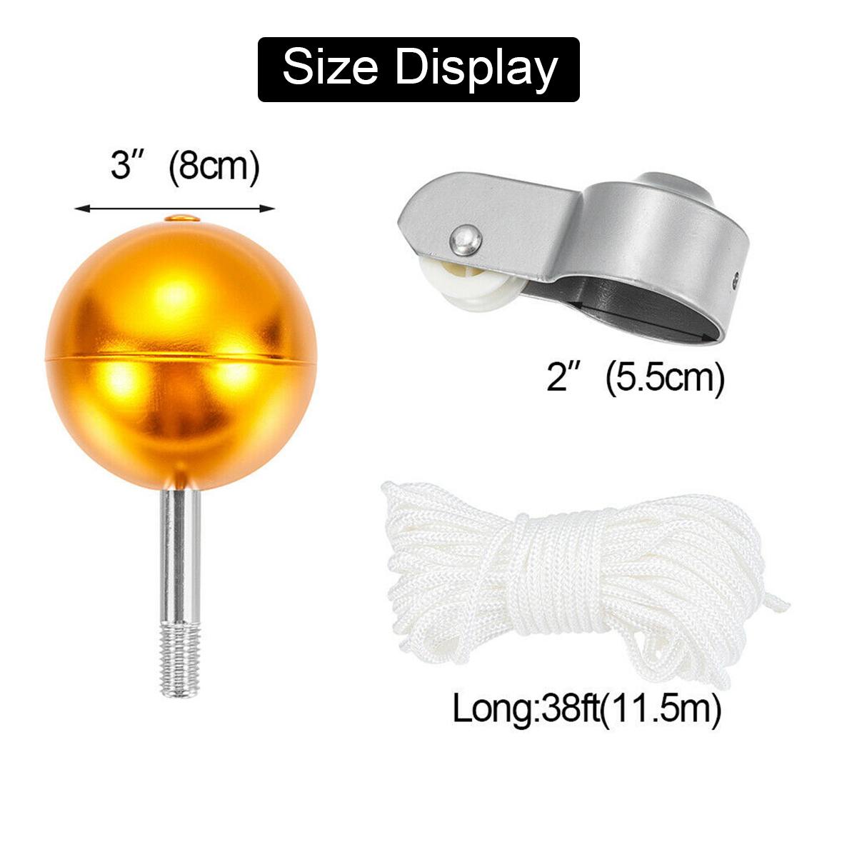 10 PCS Flag Pole Parts Set Nylon Braided Rope Flag... – Grandado