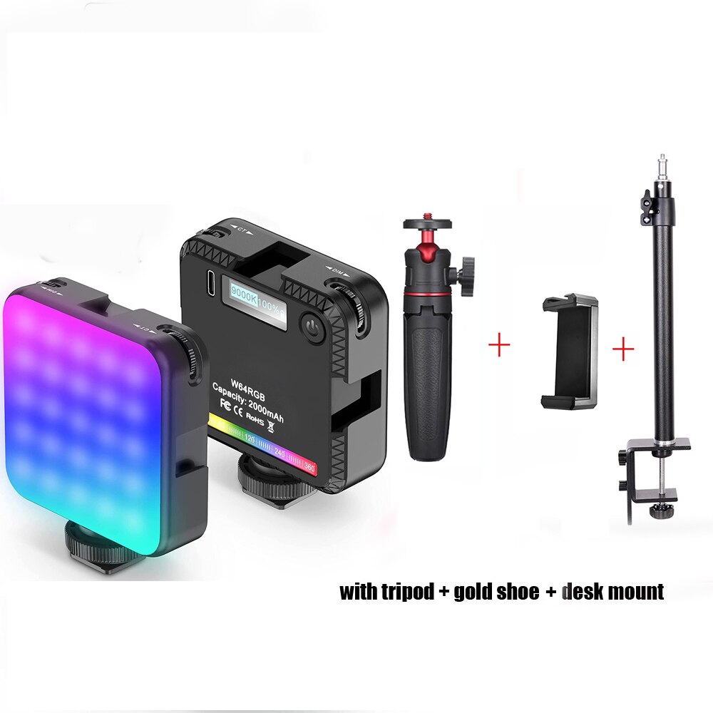 Camkoo-Cámara de iluminación fotográfica W64RGB, l... – Grandado