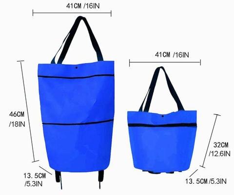 JRODIM – sac de courses pliable avec roulettes, ch... – Grandado
