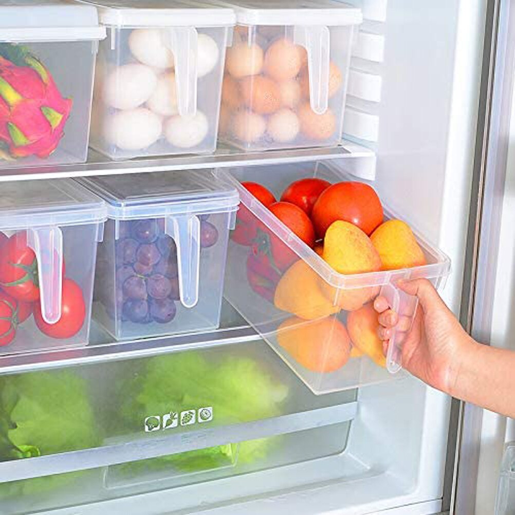 2 Pack Boxes Fridge Organizer Refrigerator Storage... – Grandado