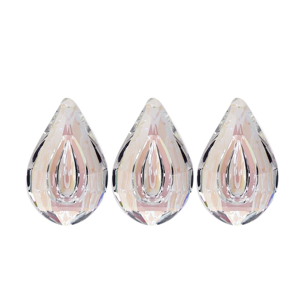 3pcs 76mm Clear Glass Tear Crystal Chandelier Part... – Grandado