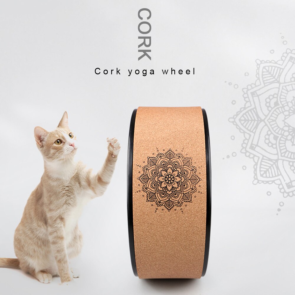 Innovative Wood Yoga Wheel Pilates TPE Yoga Circle... – Grandado