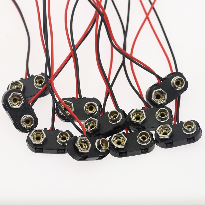10 Stuks 9V Batterij Snap Connector Clip Geleiding... – LovingPrices